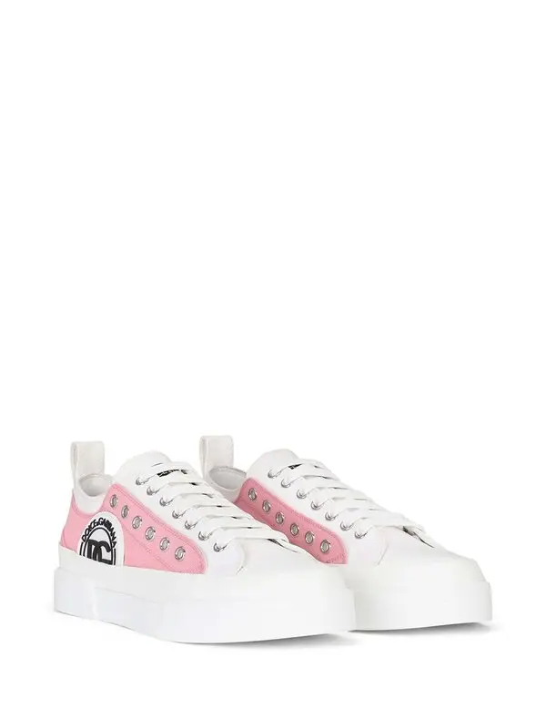 Dolce & Gabbana Portofino Layered Low-top Sneakers