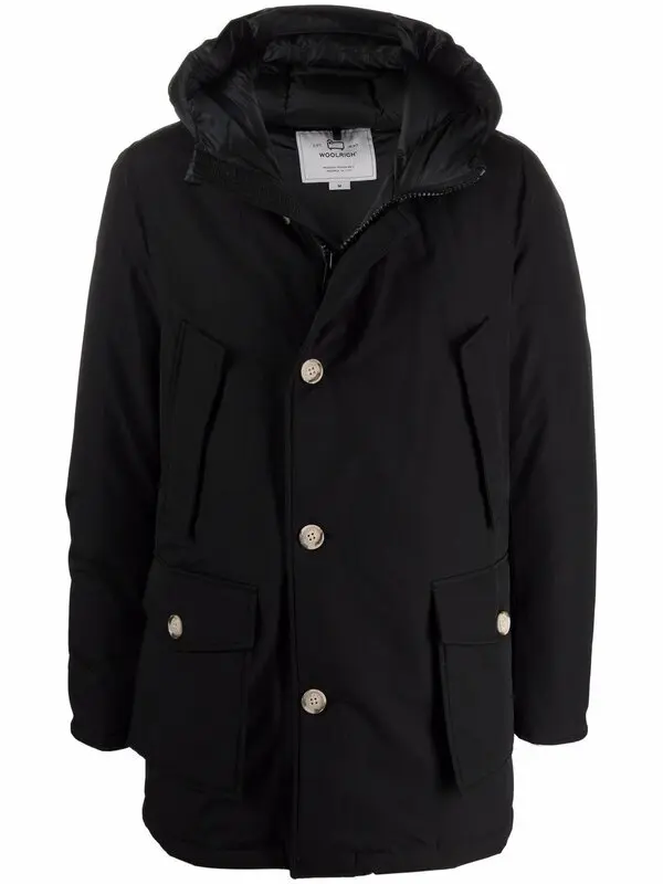 Woolrich Down-feather Hooded Coat - Black