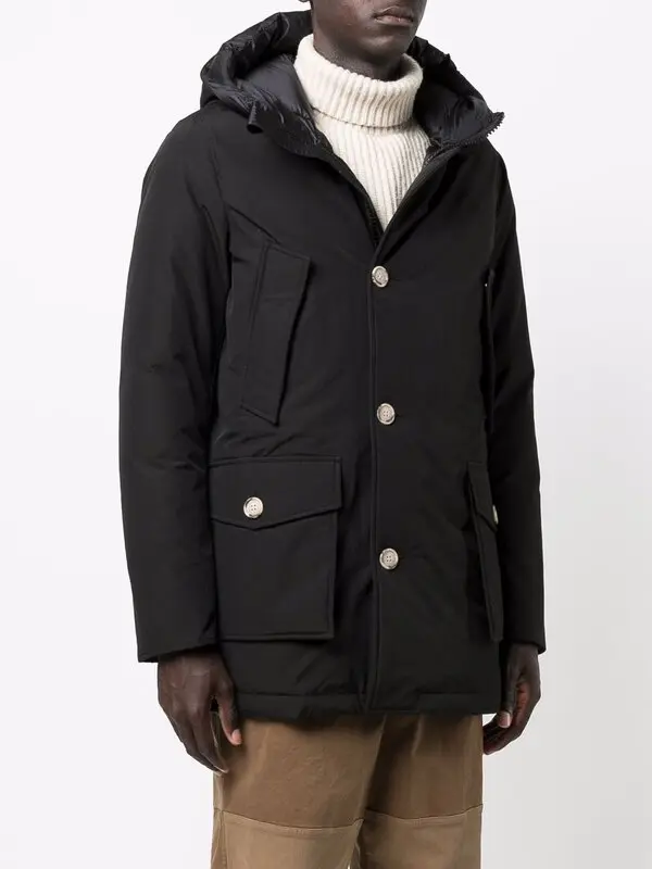 Woolrich Down-feather Hooded Coat - Black