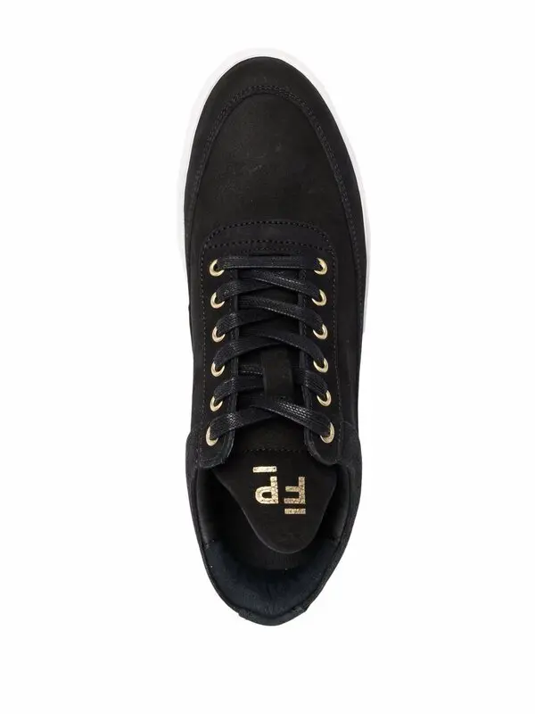 Filling Pieces Logo Low-top Sneakers - Black