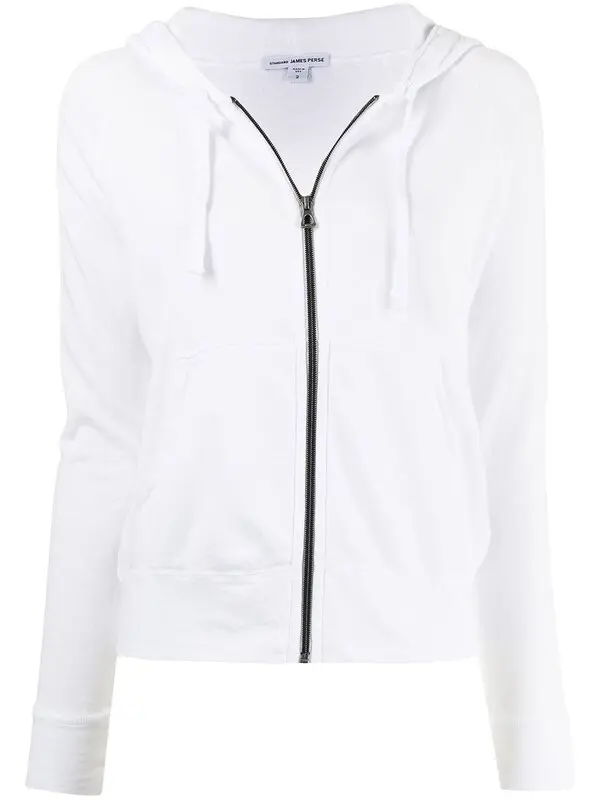JAMES PERSE Zipped Drawstring Hoodie