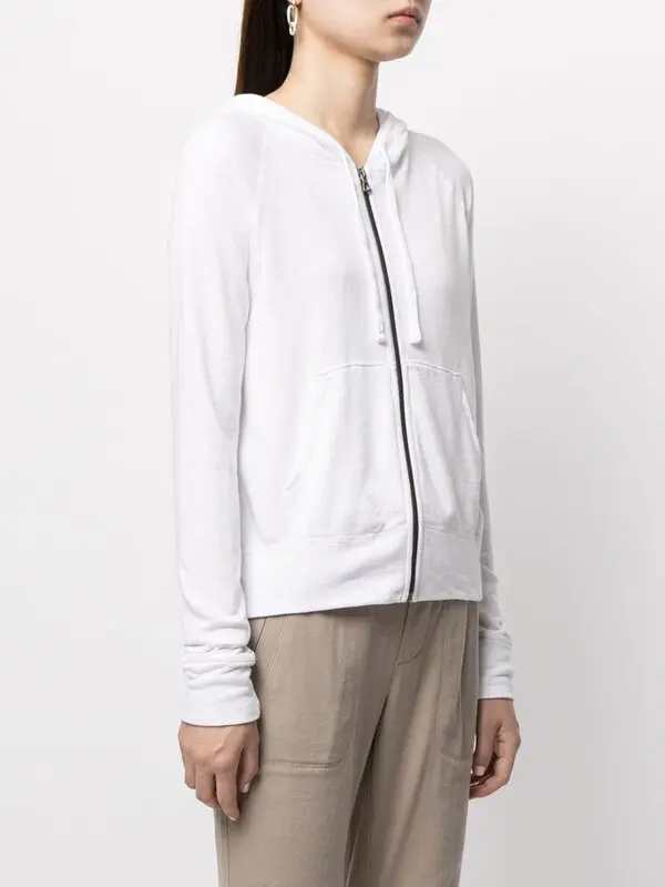 JAMES PERSE Zipped Drawstring Hoodie