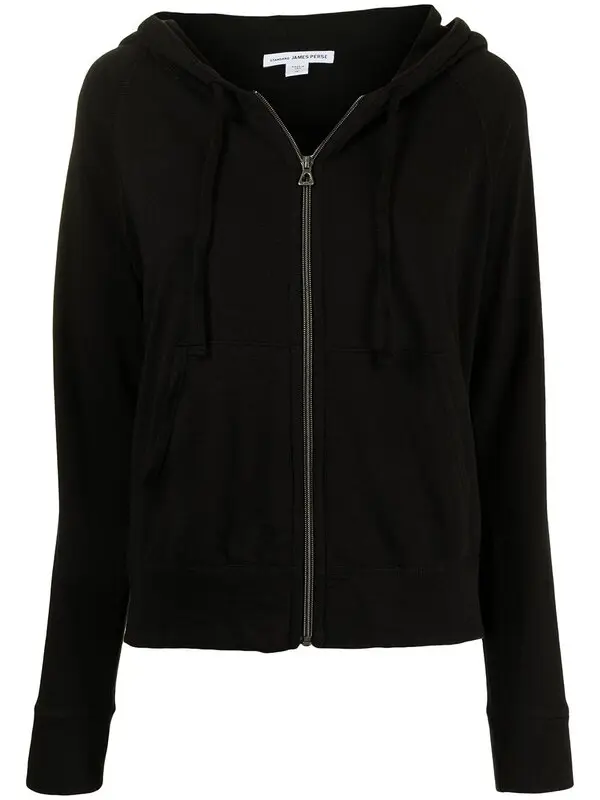 JAMES PERSE Zipped Drawstring Hoodie