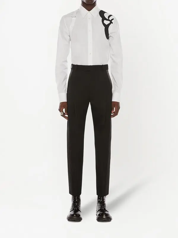 Alexander McQueen Tailored Satin-panel Trousers