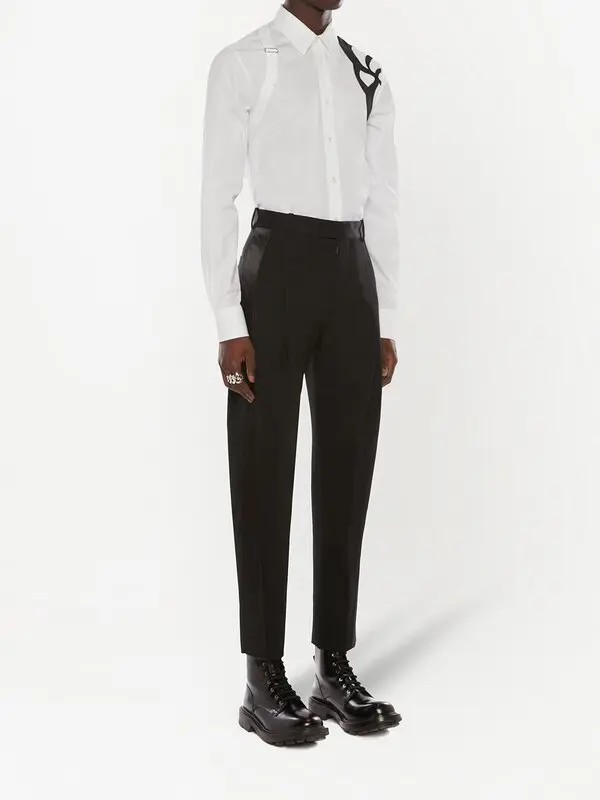 Alexander McQueen Tailored Satin-panel Trousers