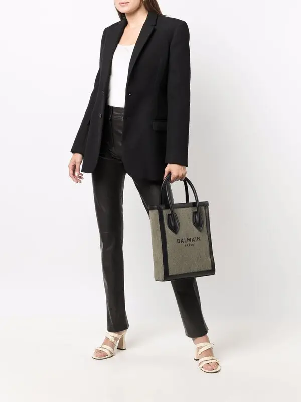 Balmain B-army Shopper Tote - Green