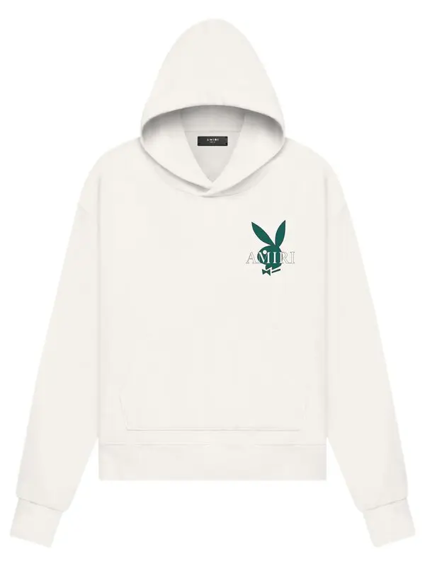 Amiri Playboy Bunny Cover Hoodie Blanc - White | Editorialist