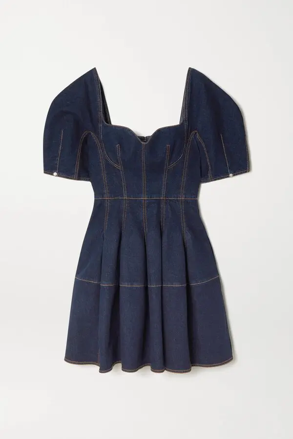 Alexander McQueen Denim Mini Dress