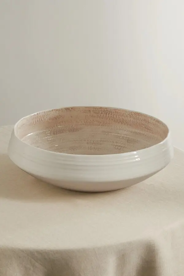Brunello Cucinelli Large Glazed Ceramic Bowl - Neutrals