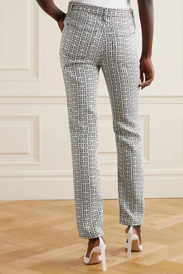 Givenchy Jacquard Straight-leg Pants