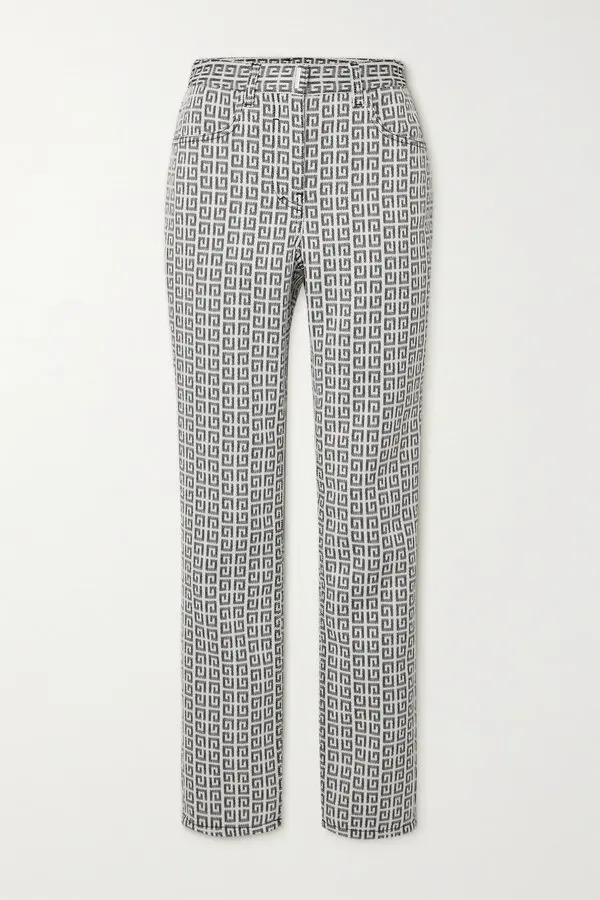 Givenchy Jacquard Straight-leg Pants