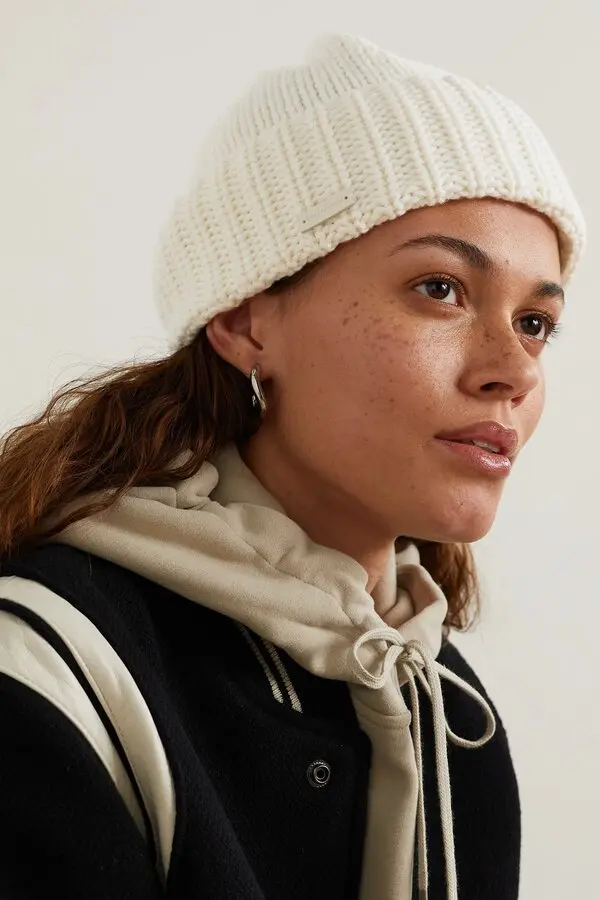 Saint Laurent Ribbed Cashmere Beanie