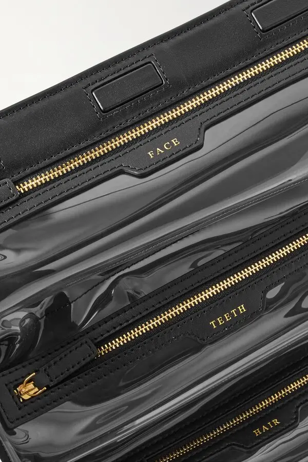 ANYA HINDMARCH Night And Day Recycled Shell, Pvc And Leather Cosmetics Case