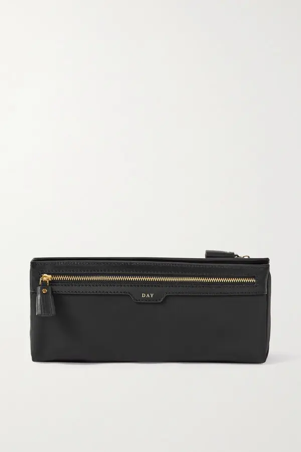 ANYA HINDMARCH Night And Day Recycled Shell, Pvc And Leather Cosmetics Case
