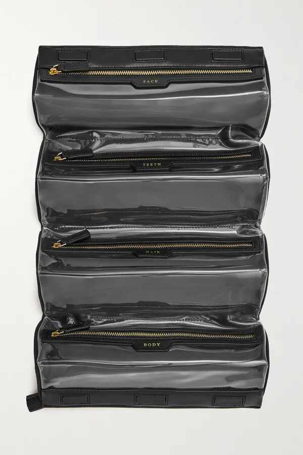 ANYA HINDMARCH Night And Day Recycled Shell, Pvc And Leather Cosmetics Case