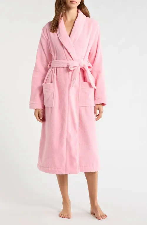 Nordstrom Hydro Cotton Terry Robe - Pink Candy