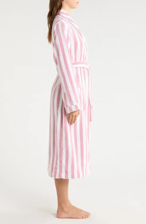 Nordstrom Hydro Cotton Terry Robe - Pink Stripe