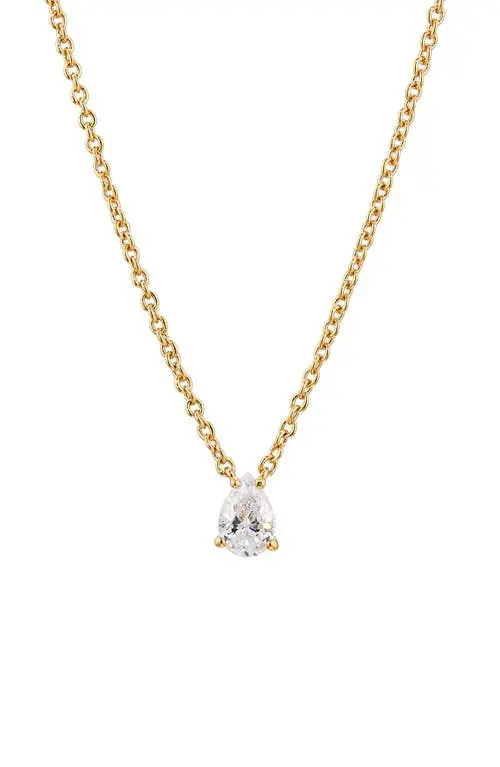 Nadri Pear Cubic Zirconia Pendant Necklace - Gold