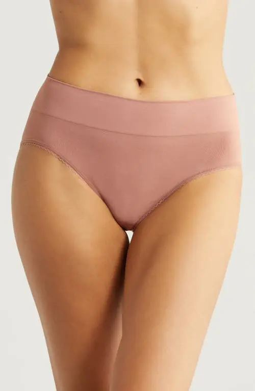 Wacoal Feeling Flexible High Cut Briefs - Burlwood