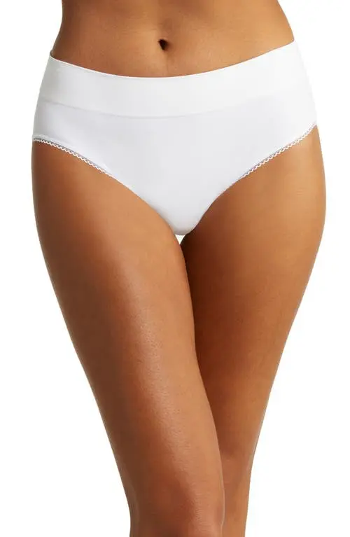 Wacoal Feeling Flexible High Cut Briefs - White