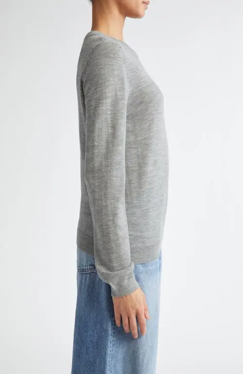 Partow Greta Virgin Wool Crewneck Sweater - Asphalt