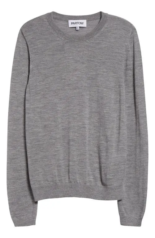 Partow Greta Virgin Wool Crewneck Sweater - Asphalt