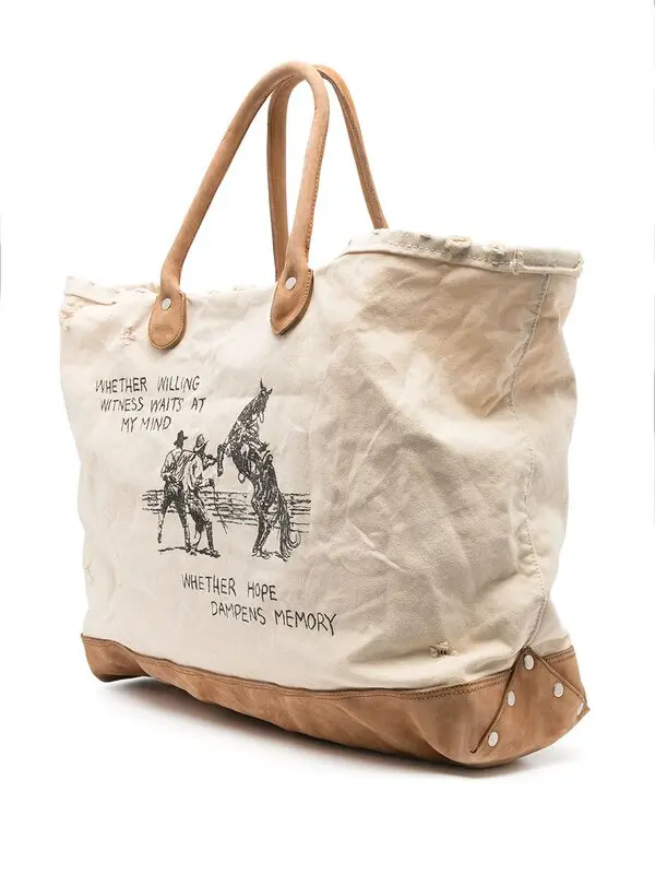 NEIGHBORHOOD Graphic-print Canvas Tote