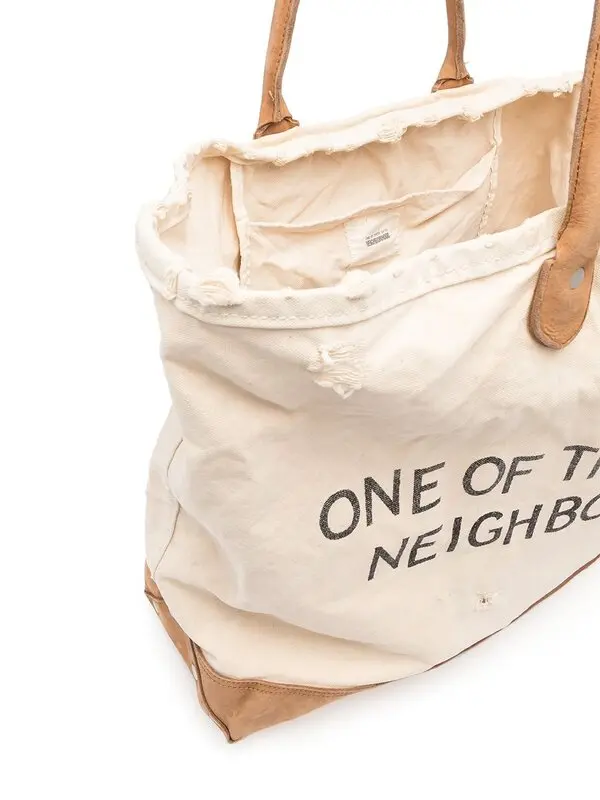 NEIGHBORHOOD Graphic-print Canvas Tote
