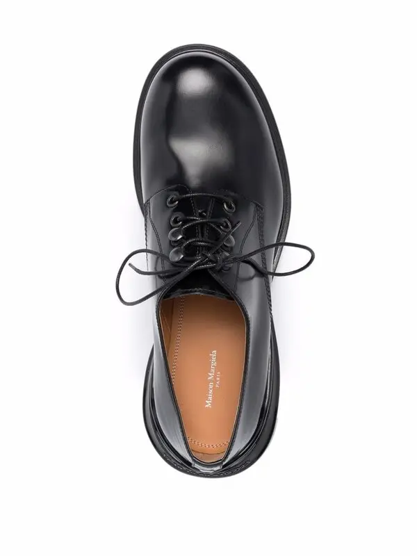 Maison Margiela Airbag-Heel Derby Shoes - Black | Editorialist
