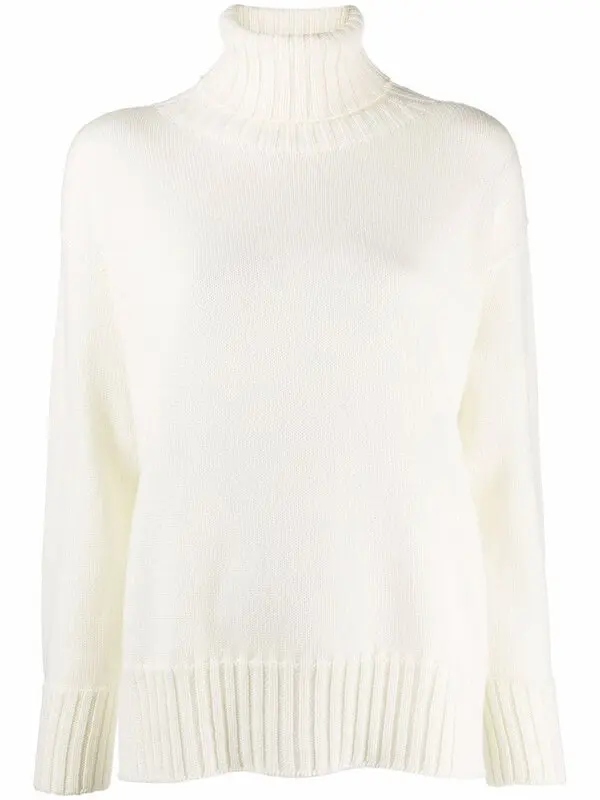 DRUMOHR Drop Shoulder Roll Neck Sweater