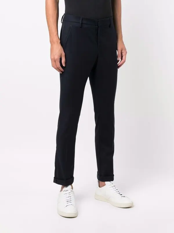 DONDUP Straight-leg Virgin Wool Trousers