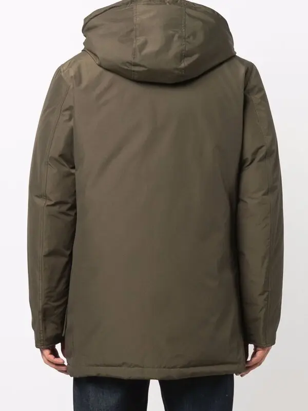 Woolrich Hooded Padded Coat - Green