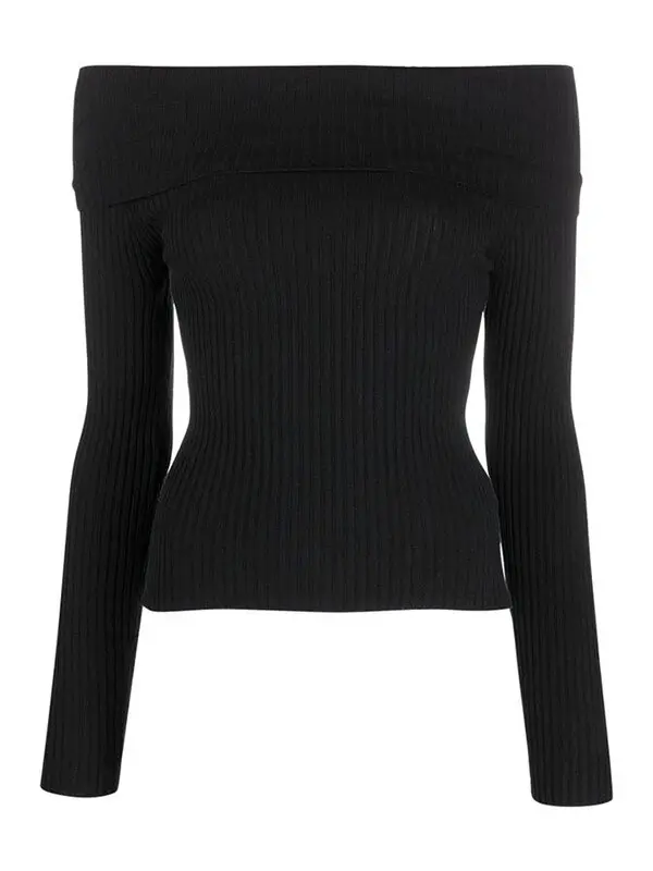 Blumarine Off-shouder Knitted Jumper