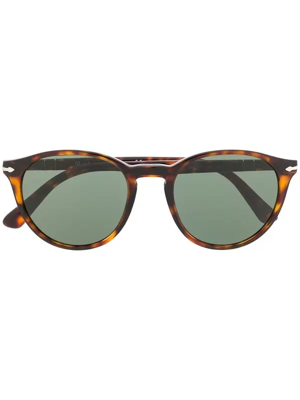 Persol Round Frame Sunglasses - Brown