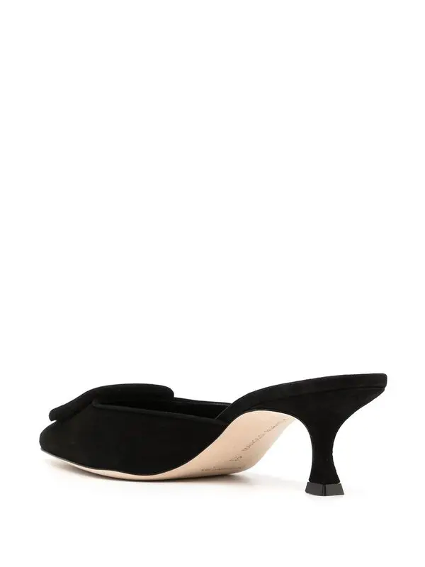Manolo Blahnik Maysale 50mm Mules - Black