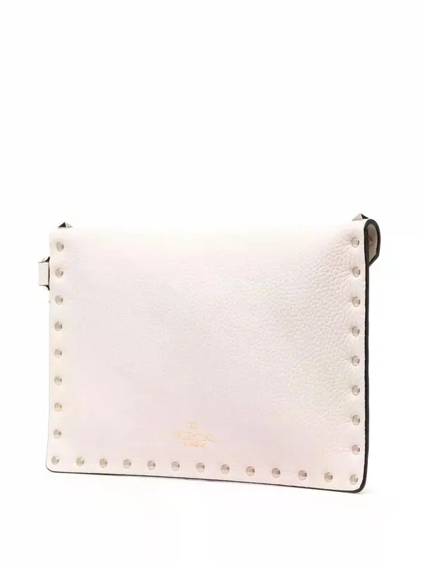 Valentino Garavani Rockstud Envelope Clutch - Neutrals