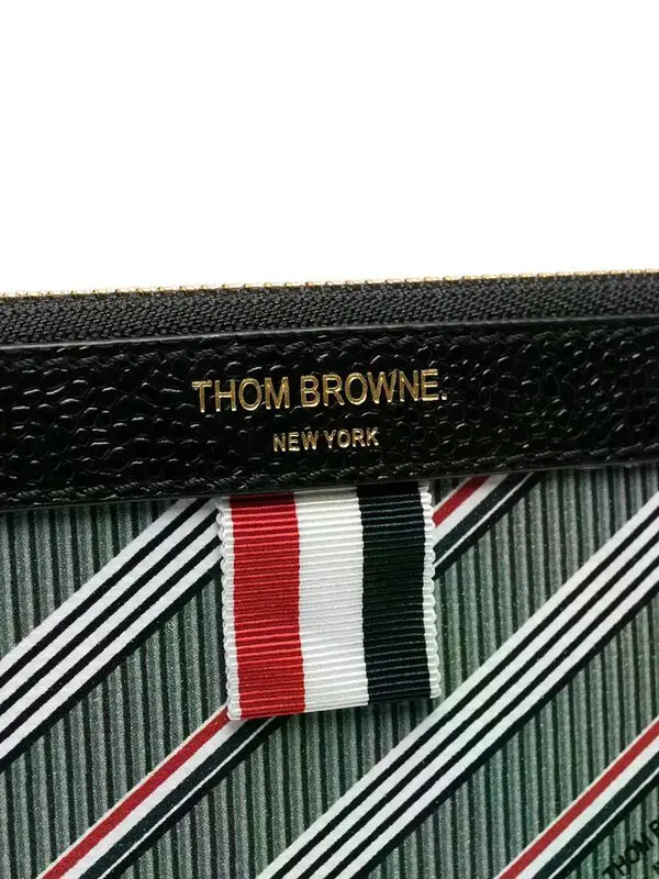 Thom Browne Striped Logo-print Pouch