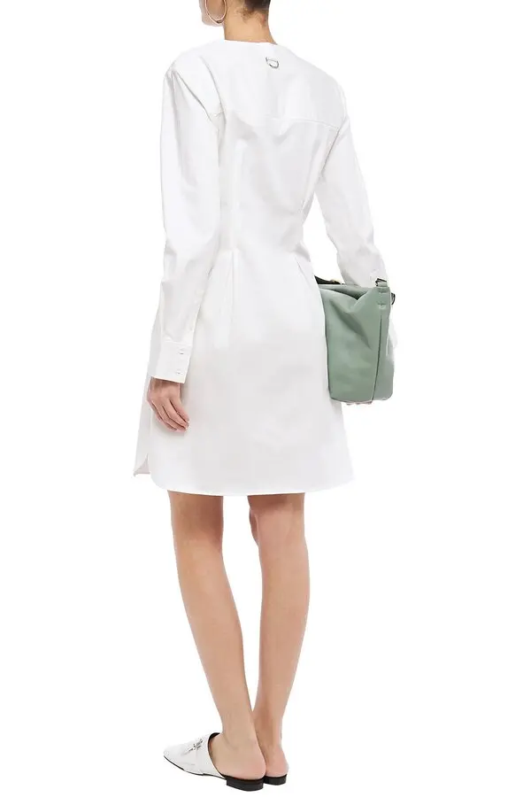 tibi pleated mini dress Tibi Pleated Dress in Black