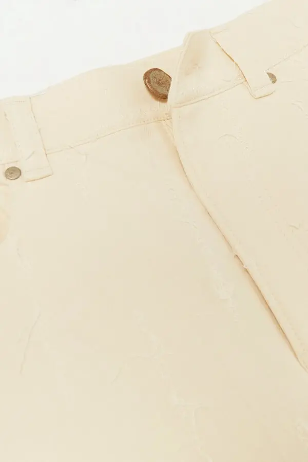 Acne Studios Distressed High-rise Straight-leg Jeans