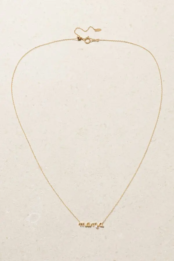 PERSEE Mama 18-karat Diamond Pendant Necklace