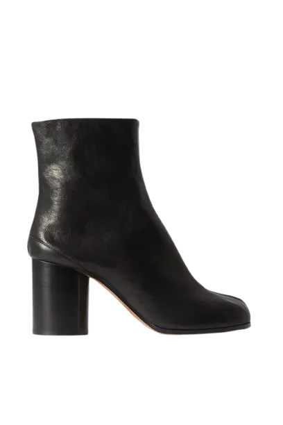 MAISON MARGIELA Tabi Split-toe Leather Ankle Boots - Black