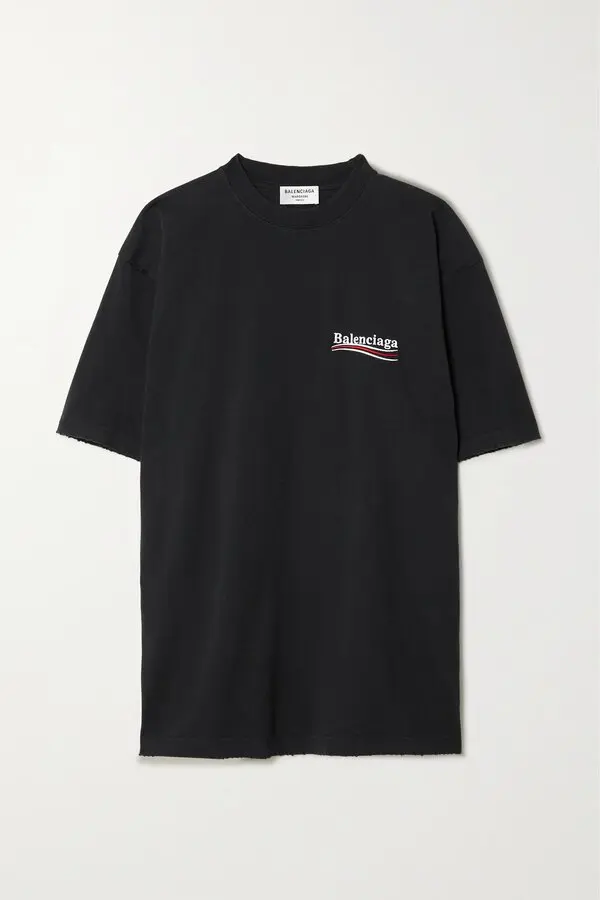 Balenciaga Oversized Embroidered T-shirt