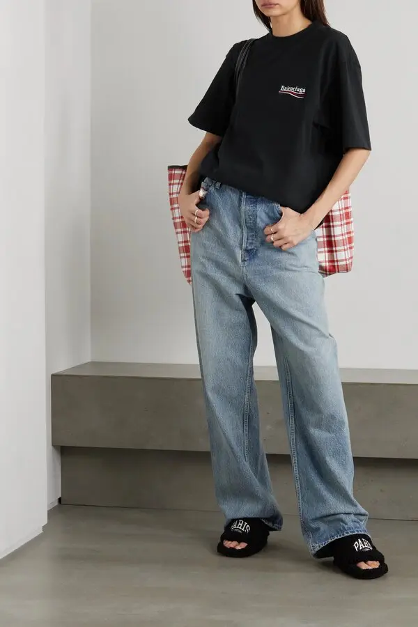 Balenciaga Oversized Embroidered T-shirt