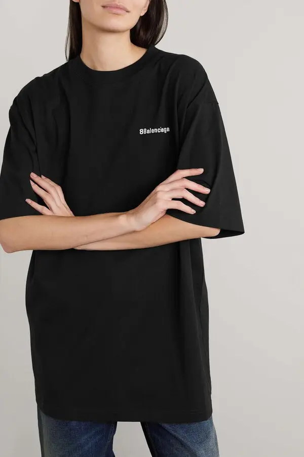 Balenciaga Oversized Embroidered T-shirt