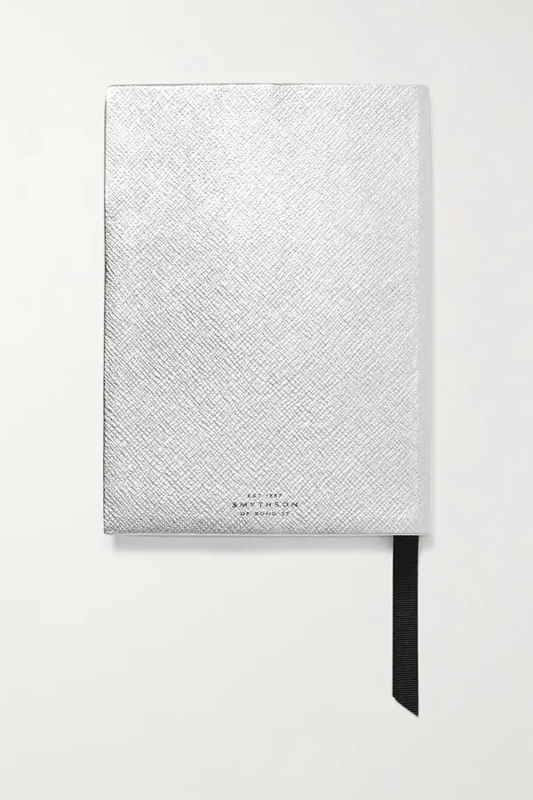 Smythson The Soho 2022 Textured-leather Diary - Silver