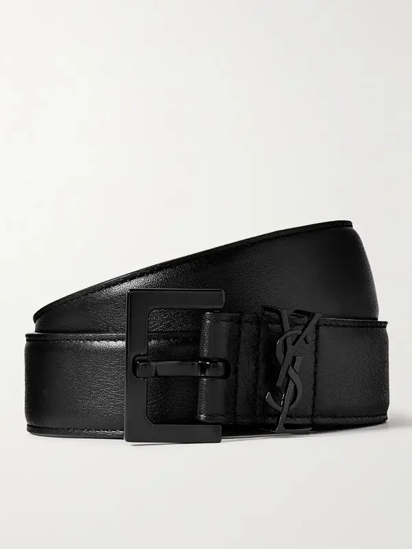 Saint Laurent 3cm Full-grain Leather Belt