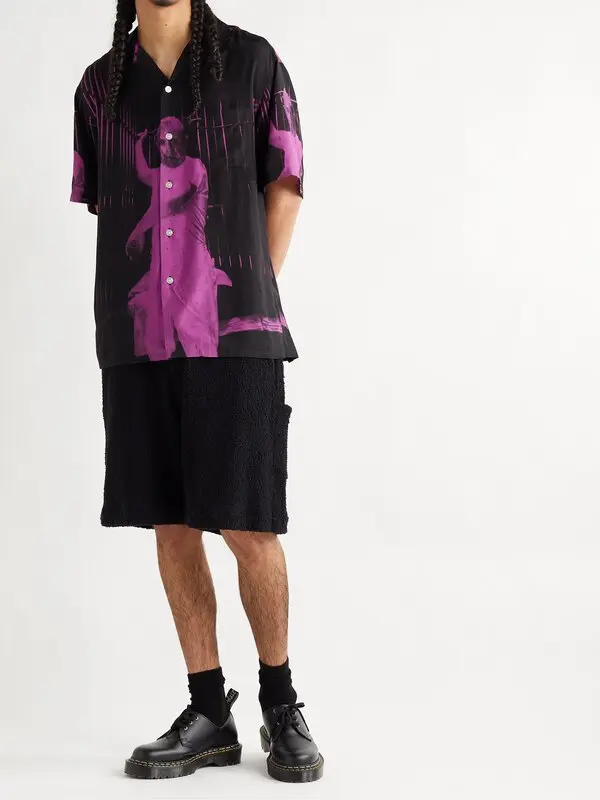 Wacko Maria The Silence Of The Lambs Camp-Collar Printed Woven