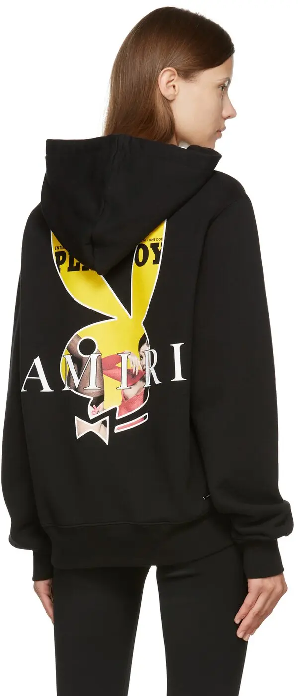 新品同様 AMIRI PLAYBOY COVER BUNNY HOODIE M AMIRI Black Playboy Edition Cover Bunny Hoodie Amiri