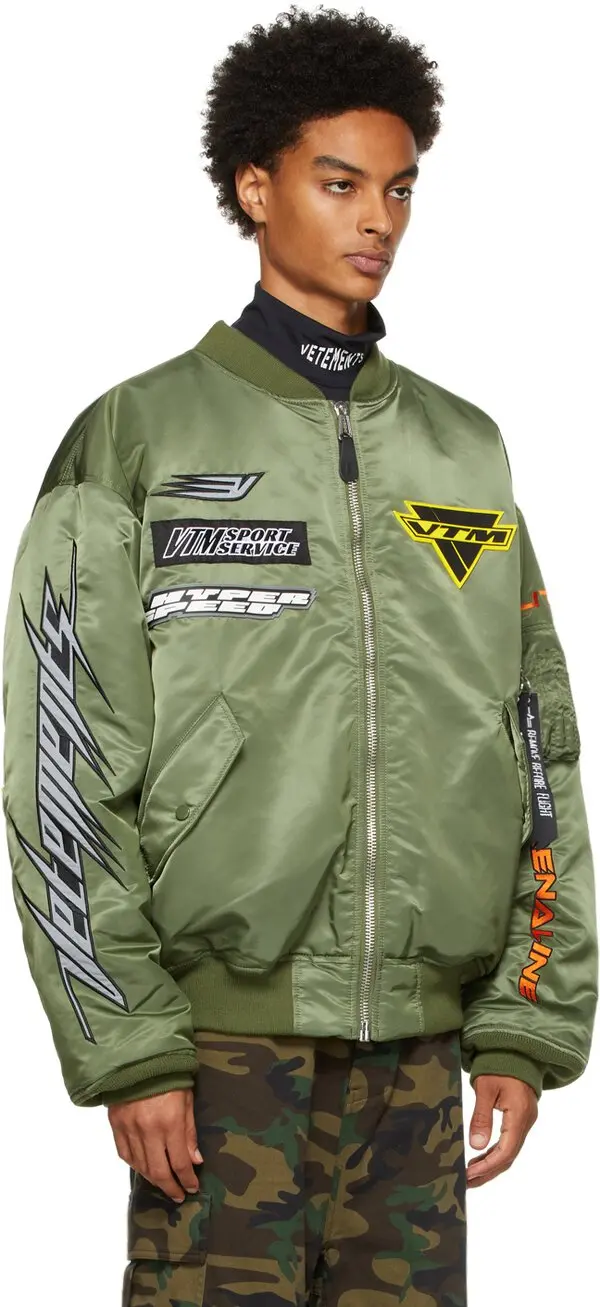Vetements Alpha Industries Racing Jacket VETEMENTS AW18 HOODED