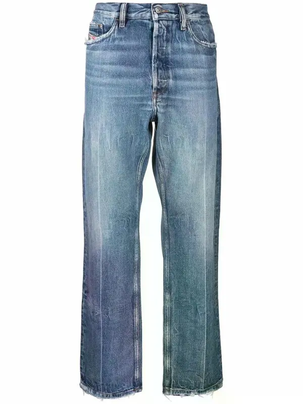 DIESEL® Light Wash Wide Leg Jeans